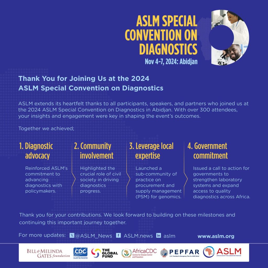 ASLM special convention on diagnostics outcomes - ASLM